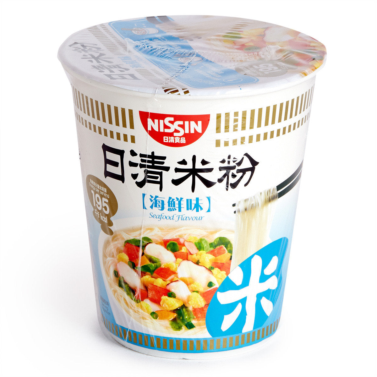 NISSIN Instant Rice Vermicelli Noodles Seafood Flavor | 日清 海鮮味杯米粉 57g ...