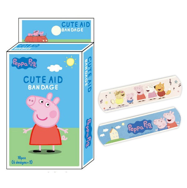 SANTAN Cute Aid Bandage PEPPA PIG | 粉紅豬 藥水膠布 [日版]18pcs – SuperMochi 香港 ...