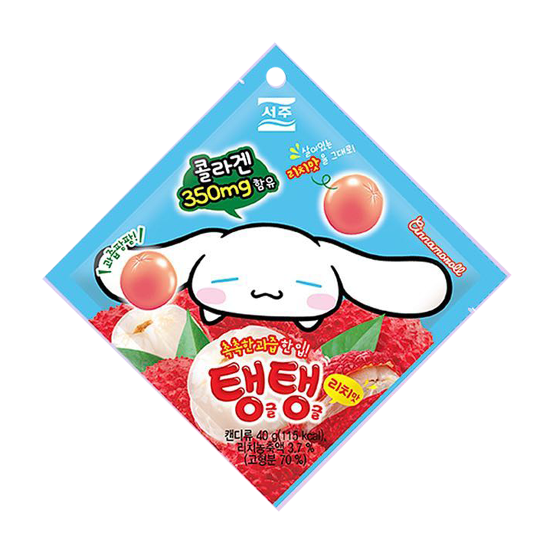 SEOJU Jelly Gummies Lychee Flv 韓國西洲 啫喱軟糖 Cinnamoroll 荔枝味 40g ...