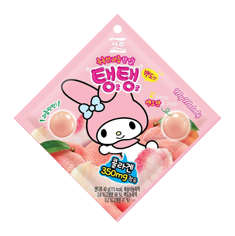 SEOJU Jelly Gummies Peach Flv 韓國西洲 啫喱軟糖 Melody 桃味 40g – SuperMochi 香港 ...